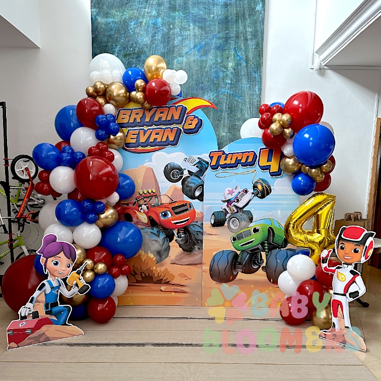 Monster Truck Backdrops - Baby Bloomers