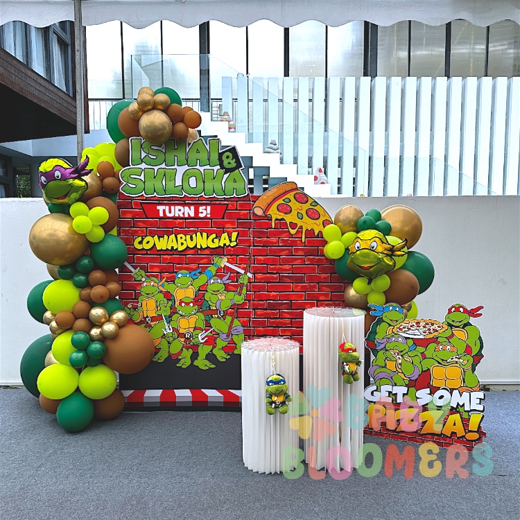 Ninja Turtles Backdrops - Baby Bloomers
