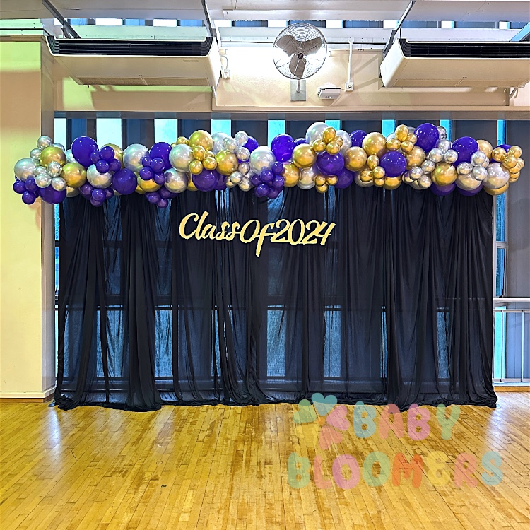 Black Curtain Backdrops (No White Veil) - Baby Bloomers